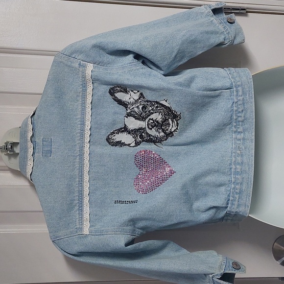 Carol's Kids | Jackets & Coats | Custom I Frenchie Jean Jacket | Poshmark